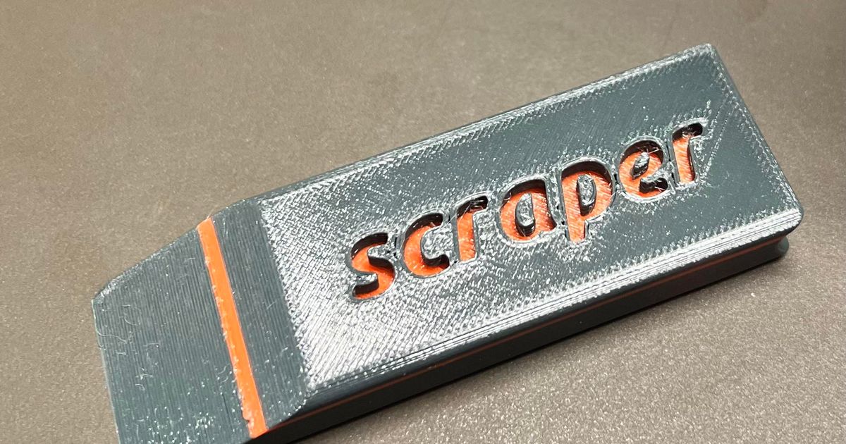 Little Scraper - Printbed scraper by Roman | Download free STL model ...