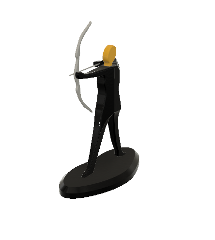 Archery Athlete Minimalist Square by Black Jack | Download free STL ...