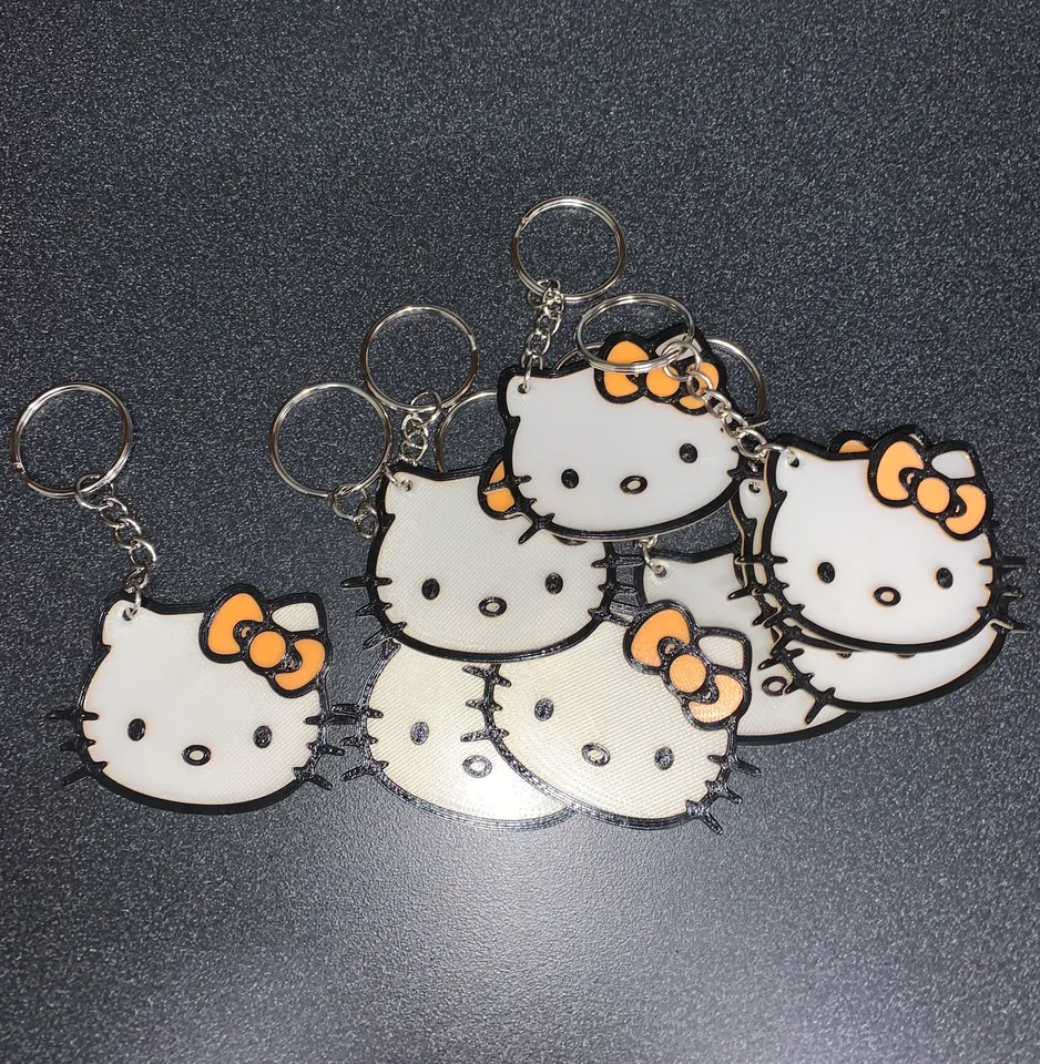 Hello kitty Keychain by Bradley Corl | Download free STL model ...