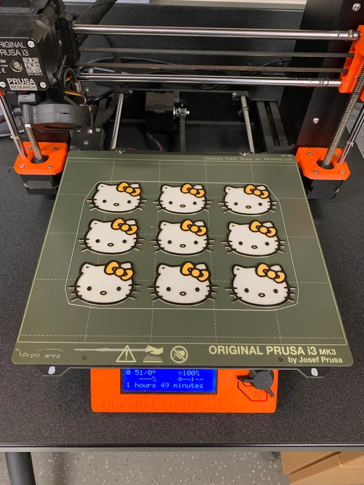Hello kitty Keychain by Bradley Corl | Download free STL model ...