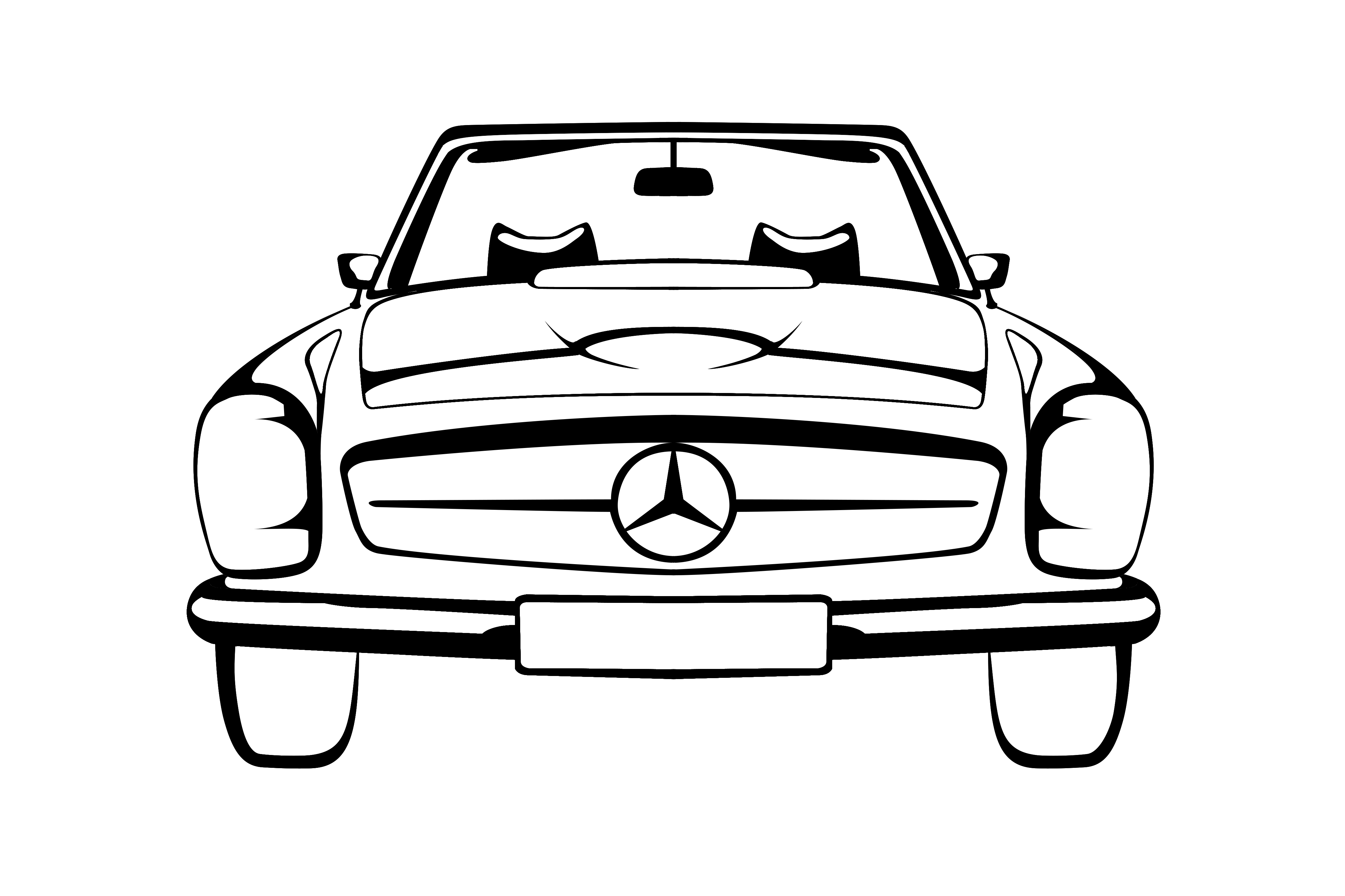 Mercedes 280SL Pagoda Silhouette Wall Art by pino1021 | Download free ...