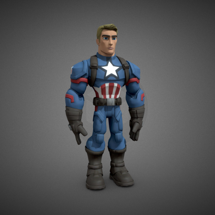 Disney Infinity : Captain America von Antoine | Kostenloses STL-Modell ...