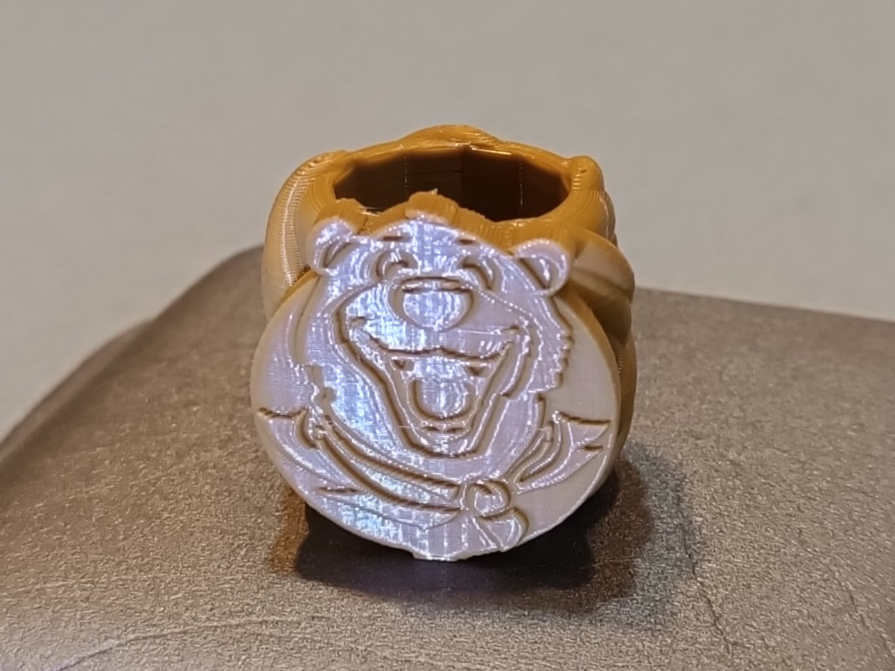 Baloo bear woggle. Cub Scout design. Scarf Ring. Pasapañuelos o canuto ...