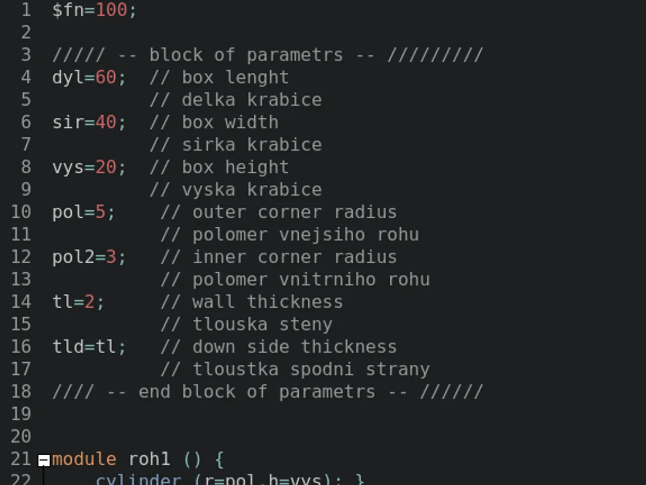 Parametric BOX for OpenSCAD by Johny5 | Download free STL model ...