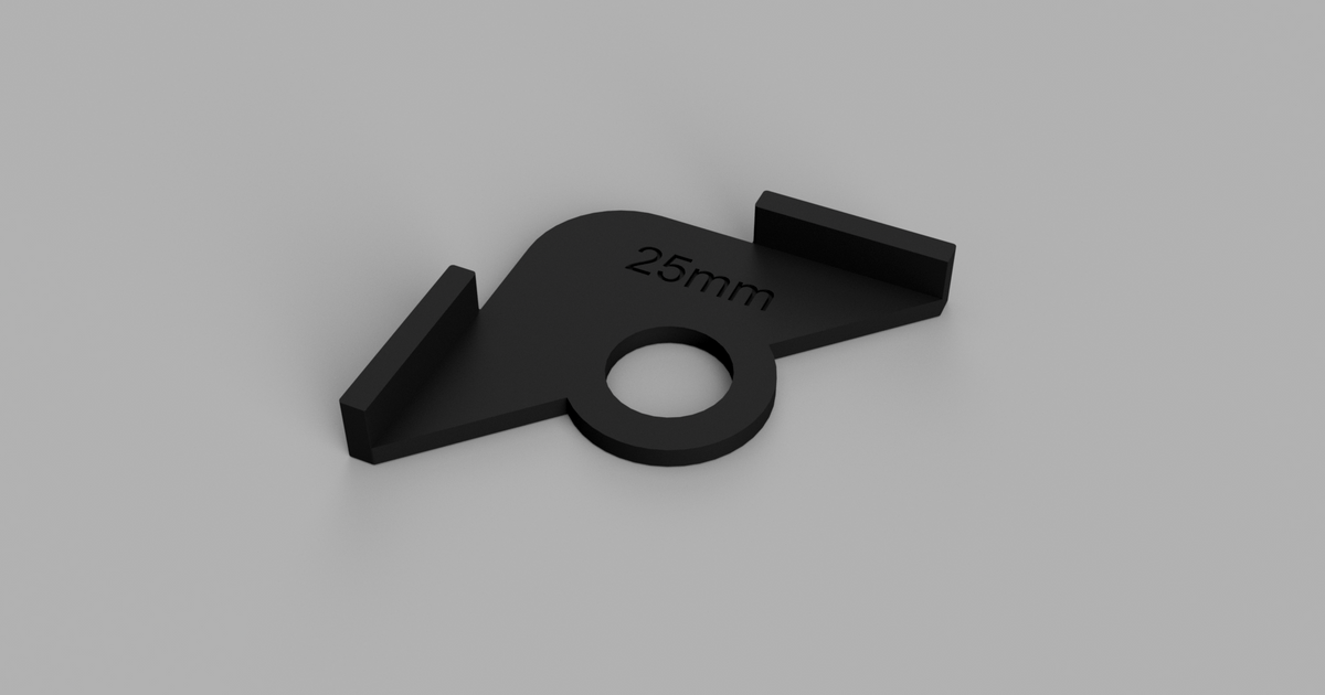 Parametric Corner Router Template (25mm) by TurtleCreations | Download ...