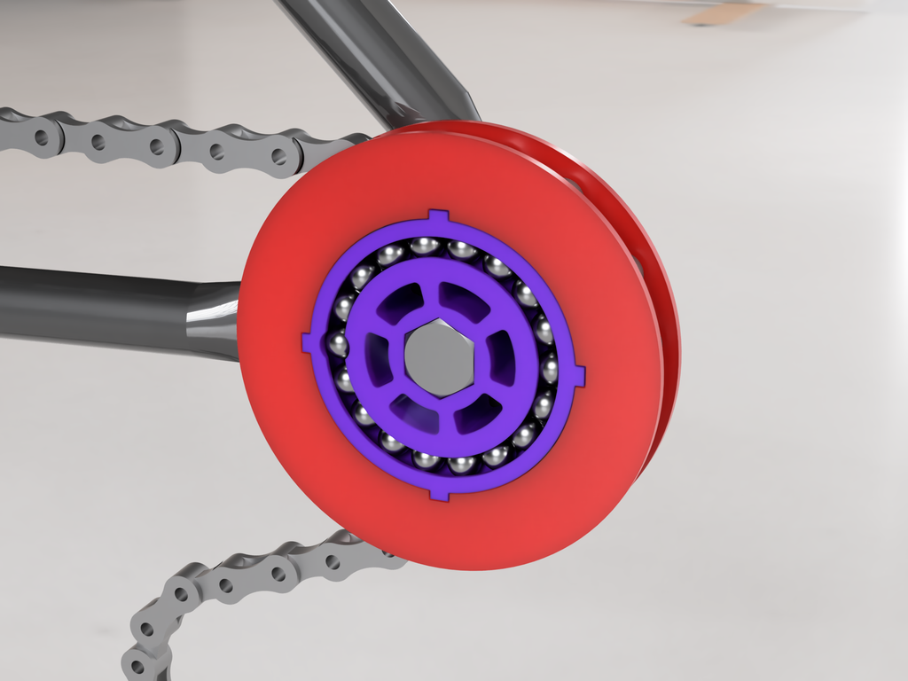Bike chain support by dantech | Download free STL model | Printables.com