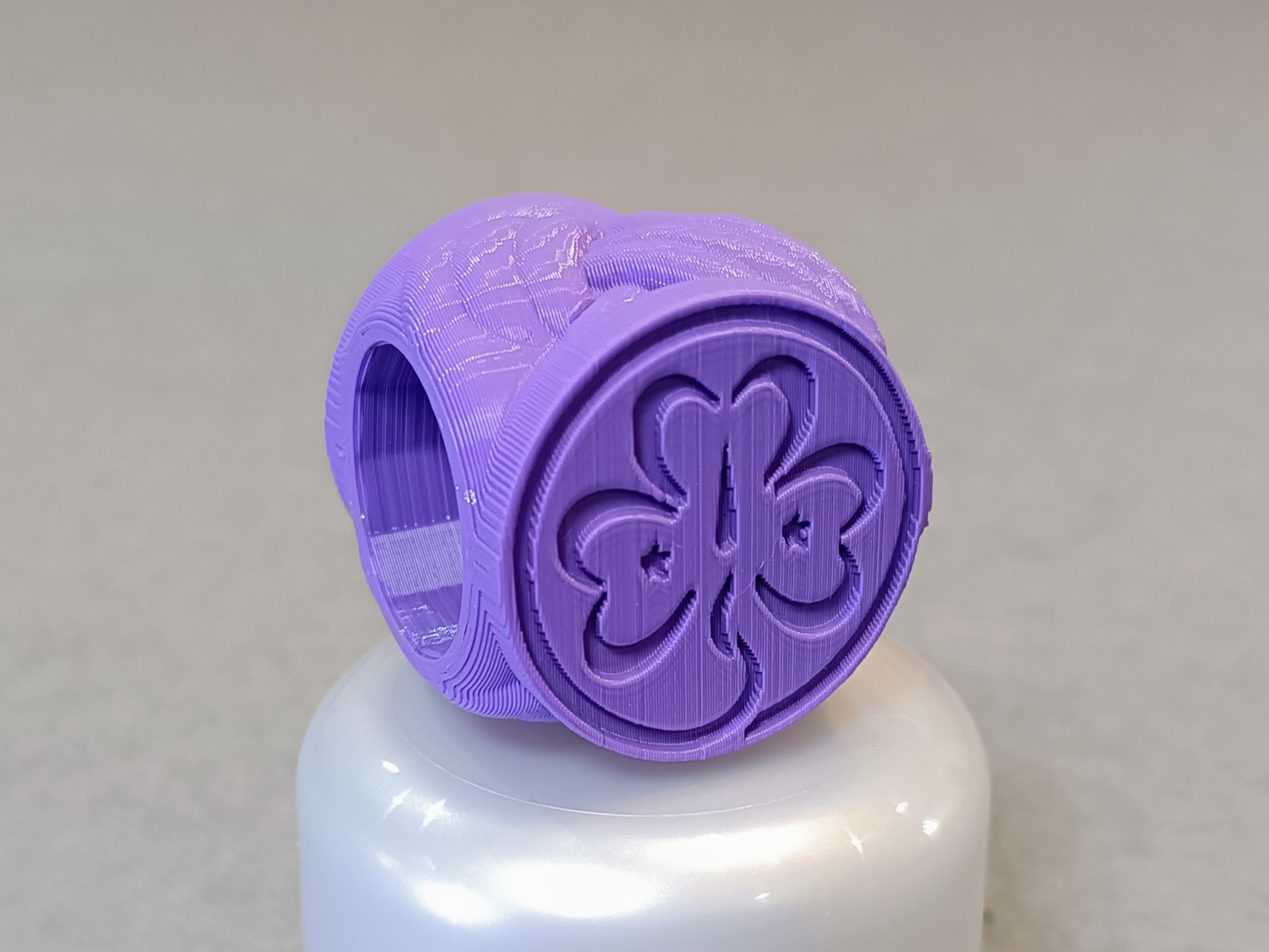 Wagggs Scout friendship woggle. Scarf Ring with fleur de lis and ...
