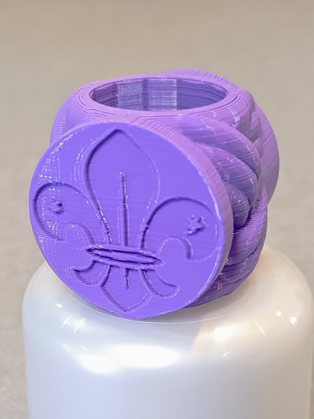 Wagggs Scout friendship woggle. Scarf Ring with fleur de lis and ...