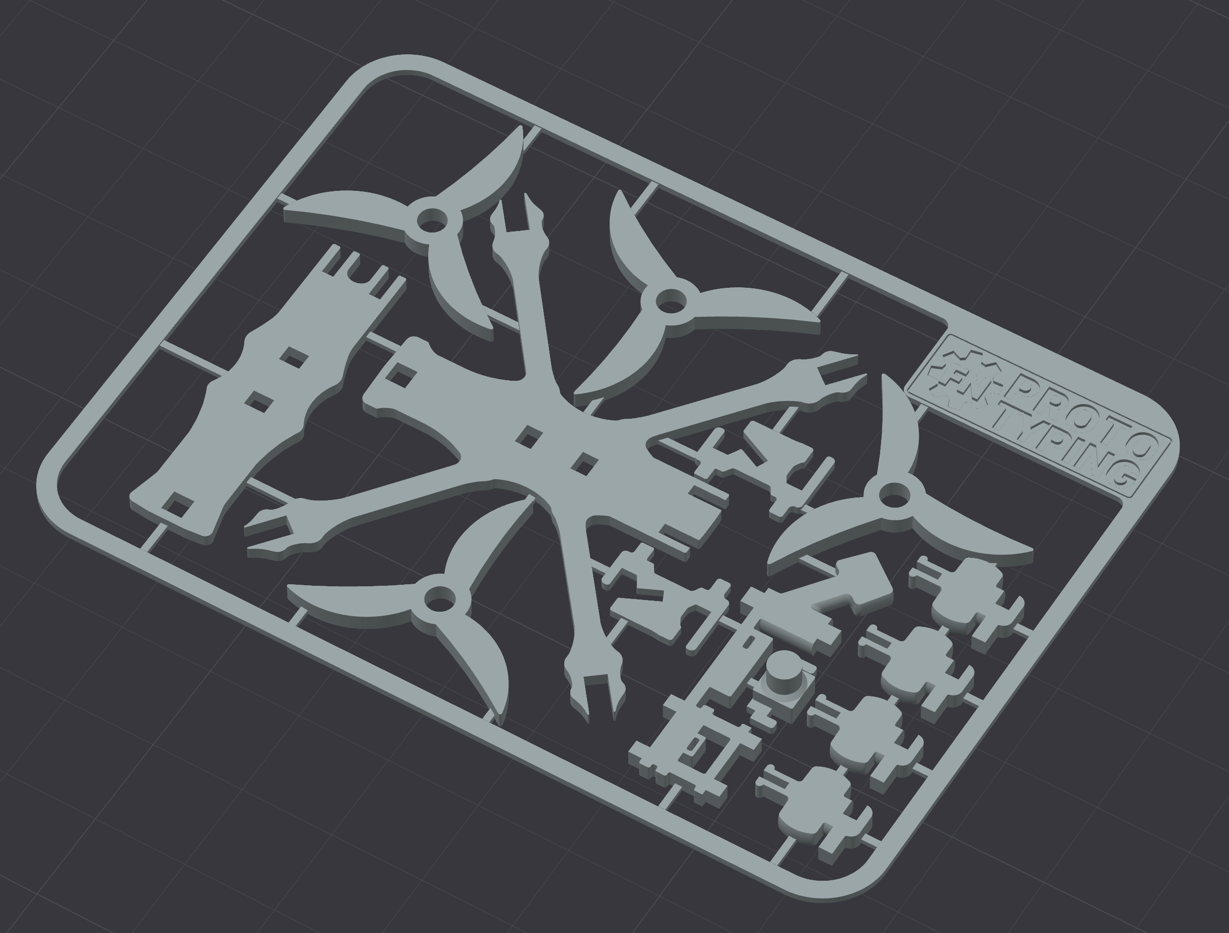 FPV Copter Kit Card - STL - 3D-Druck by shnlls | Download free STL ...