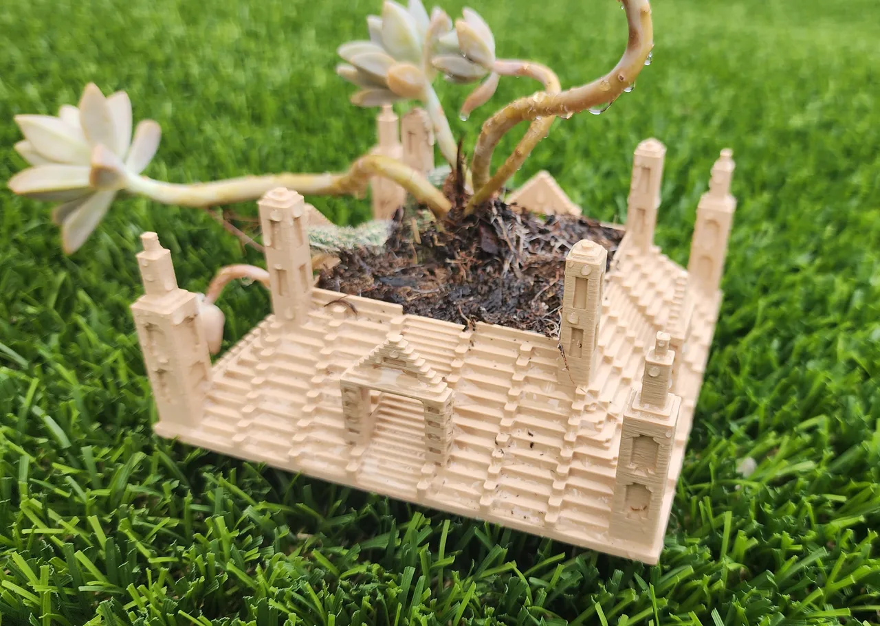 Minecraft Temple Planter - No Supports - Hole Optional by Triple G ...