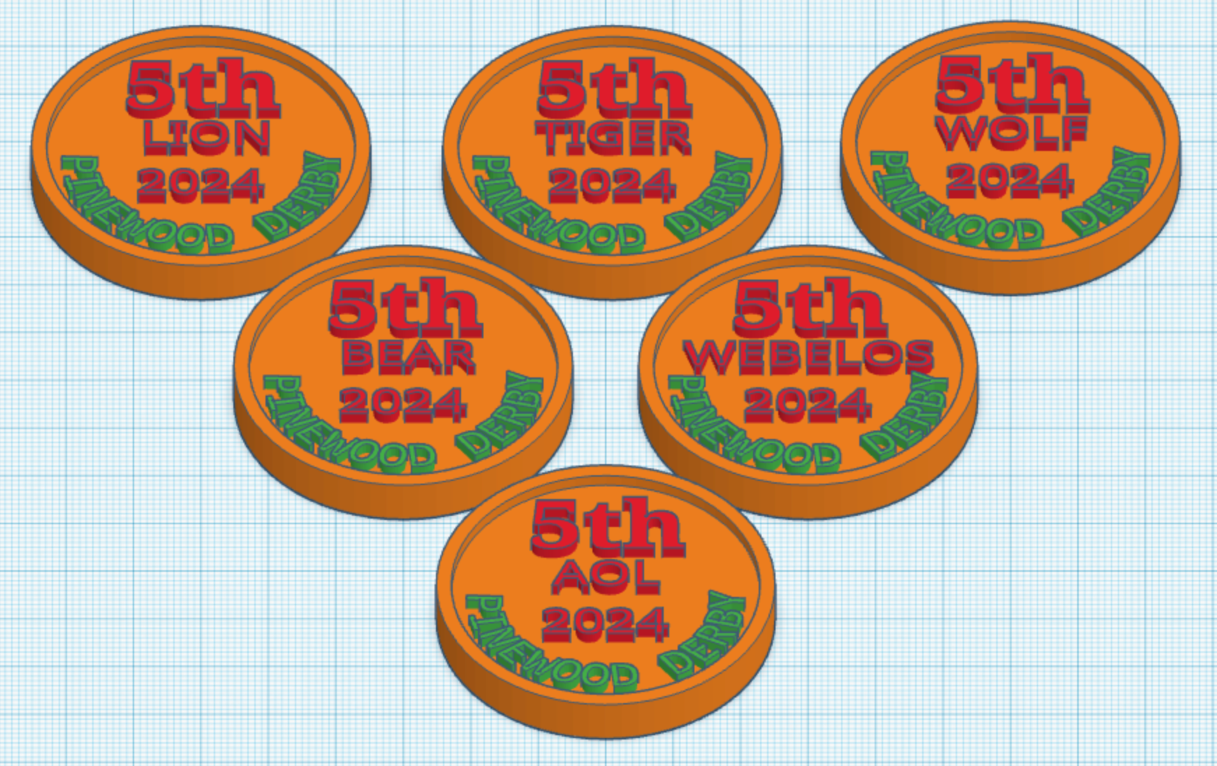 2024 PWD Award Coins by Trudder3 | Download free STL model | Printables.com