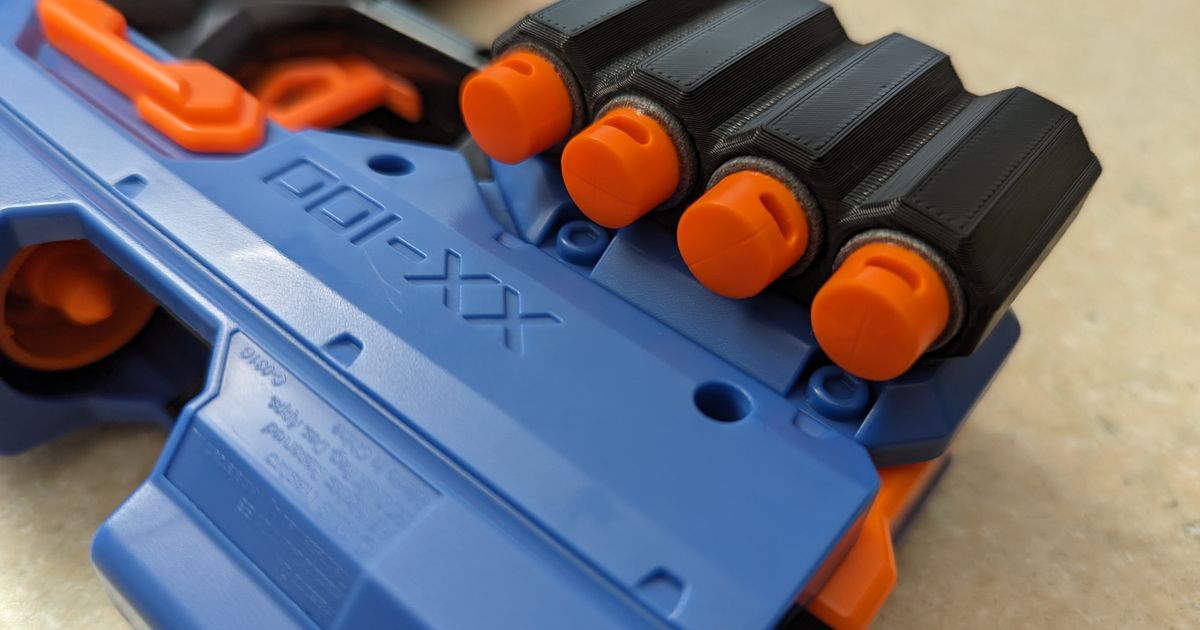 Nerf Rival Knockout Short Dart Holder by BanBot2 | Download free STL ...