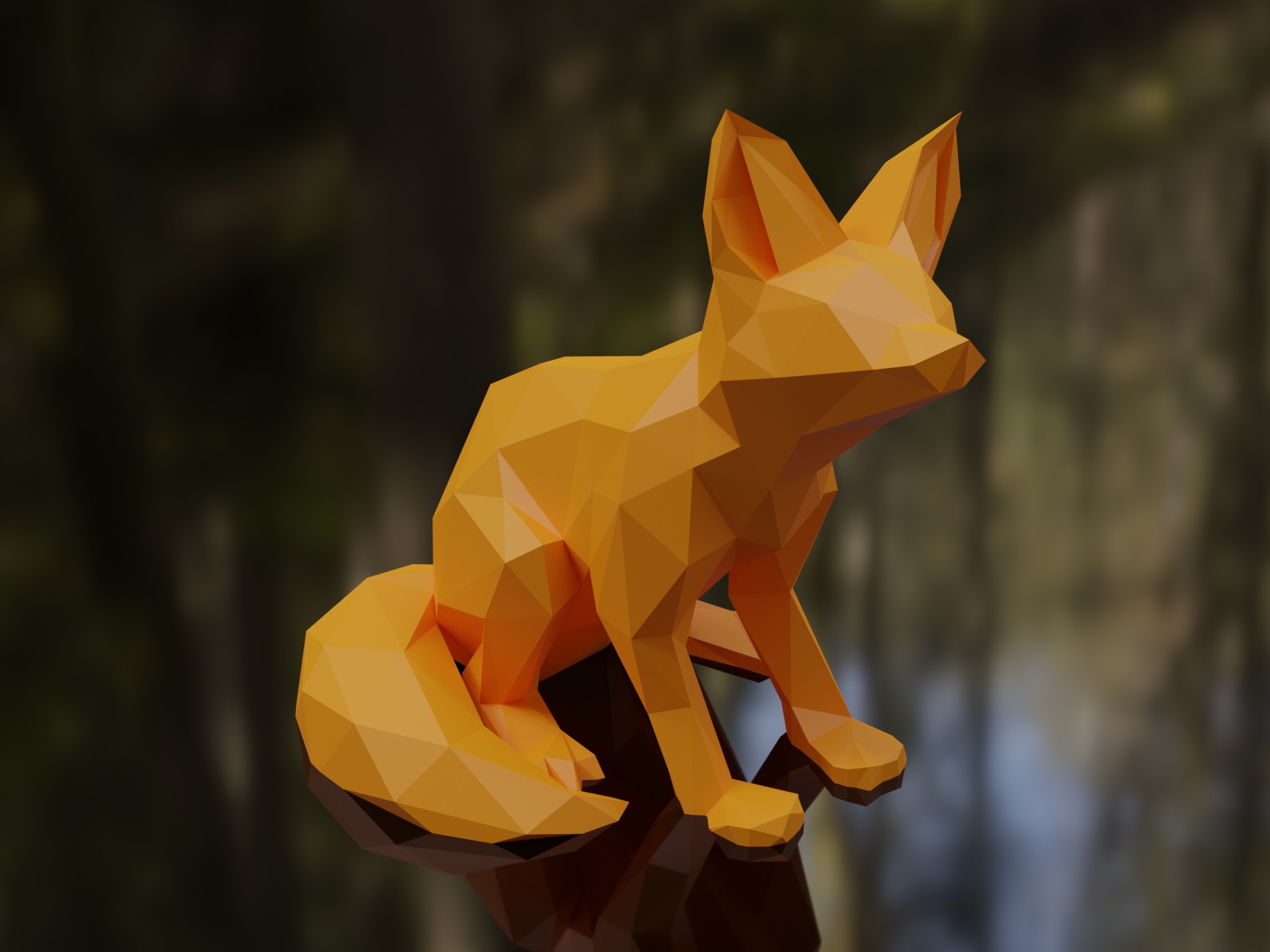 Low poly fennec fox by FuzzyRaptor | Download free STL model | Printables.com