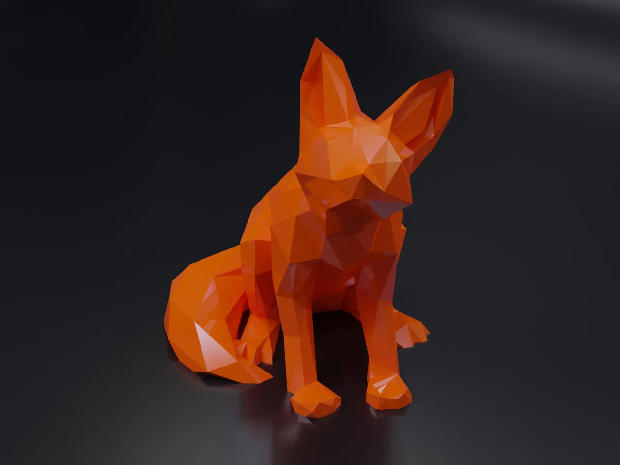 Low poly fennec fox by FuzzyRaptor | Download free STL model ...