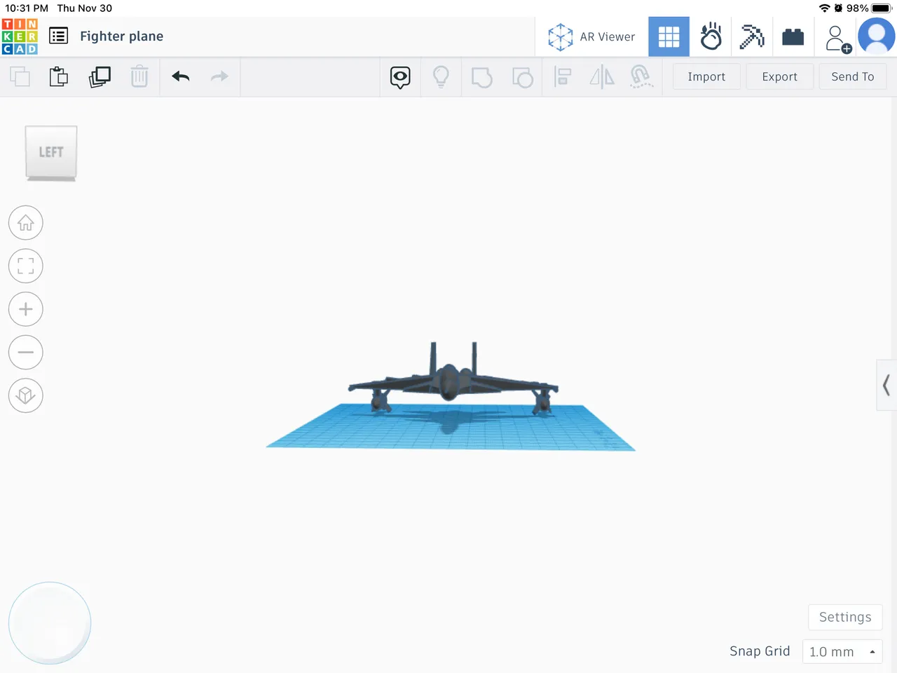 Fighter plane by casen | Download free STL model | Printables.com