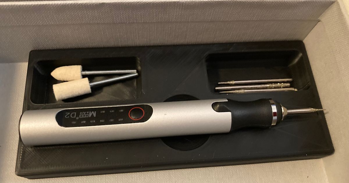 Storage for the MaAnt D1 / MaAnt D2 Mini Drill/Grinding Pen - 15cm max ...