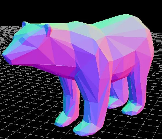Low Poly Polar Bear by Art3Design | Download free STL model ...
