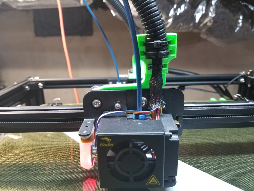 Ender 5 / Ender 5 Plus Print Head Cable Strain Relief Support by Big Dog 3D Creations | Download ...