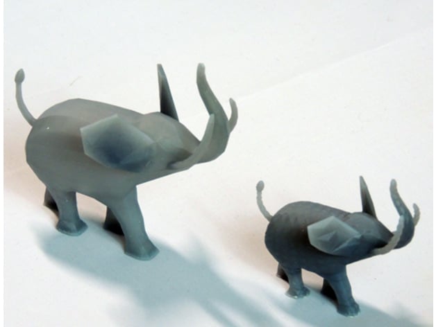 Low Poly Elephant by WRIGHTMEDIA | Download free STL model | Printables.com