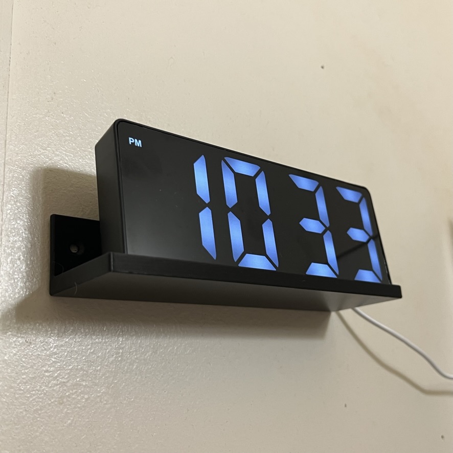 Small digital clock shelf by mscalora | Download free STL model ...