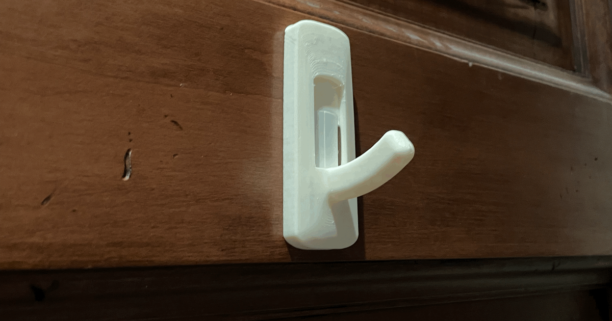 Medium Utility Command Hook (3M 17001) by jhfield | Download free STL ...