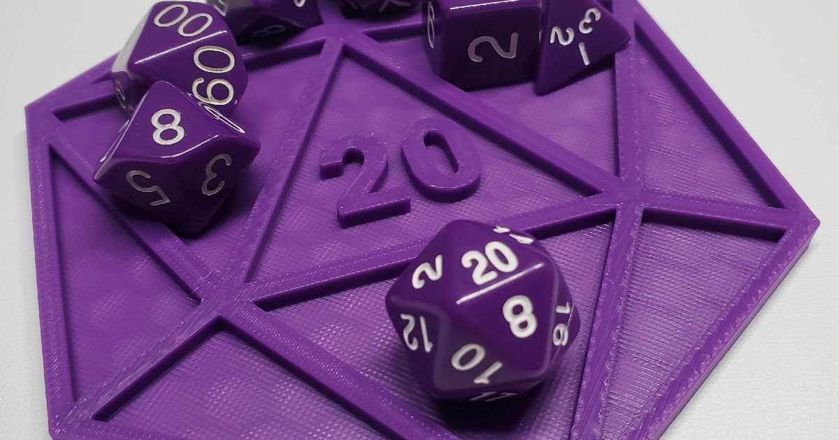 d20 coaster by Karen Chau Designs | Download free STL model ...