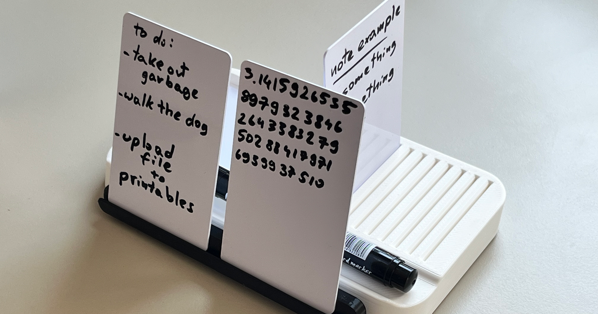 Reusable Note Organiser by Kazik | Download free STL model | Printables.com
