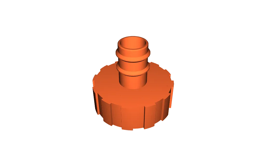 Intex pool outlet to garden hose by Tinus3d | Download free STL model ...