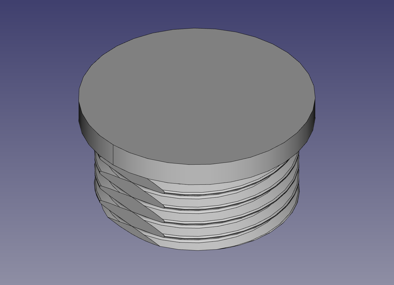 G1/2" Parallel Whitworth Pipe Thread - Plug and Template by maxwxyz ...
