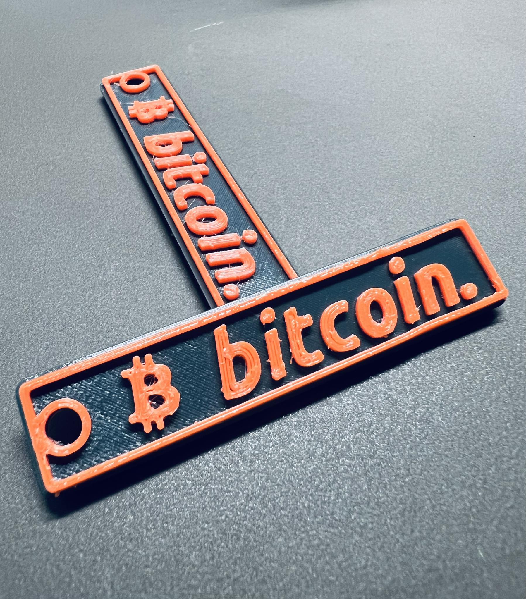 Keychain Bitcoin two-sided by Roman | Download free STL model ...