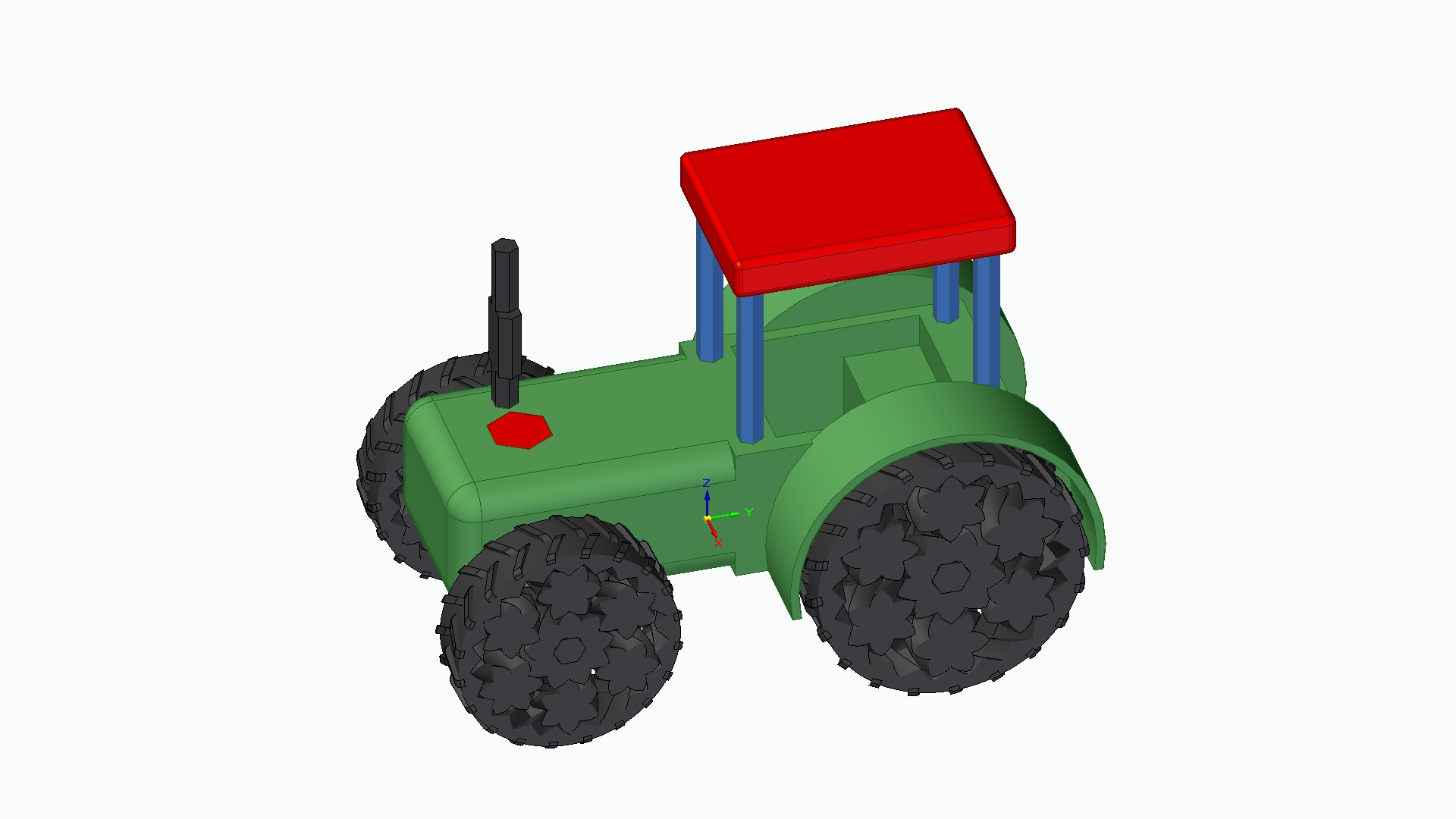 Custom Tractor - customversum.com by PeterCustomCAD | Download free STL ...
