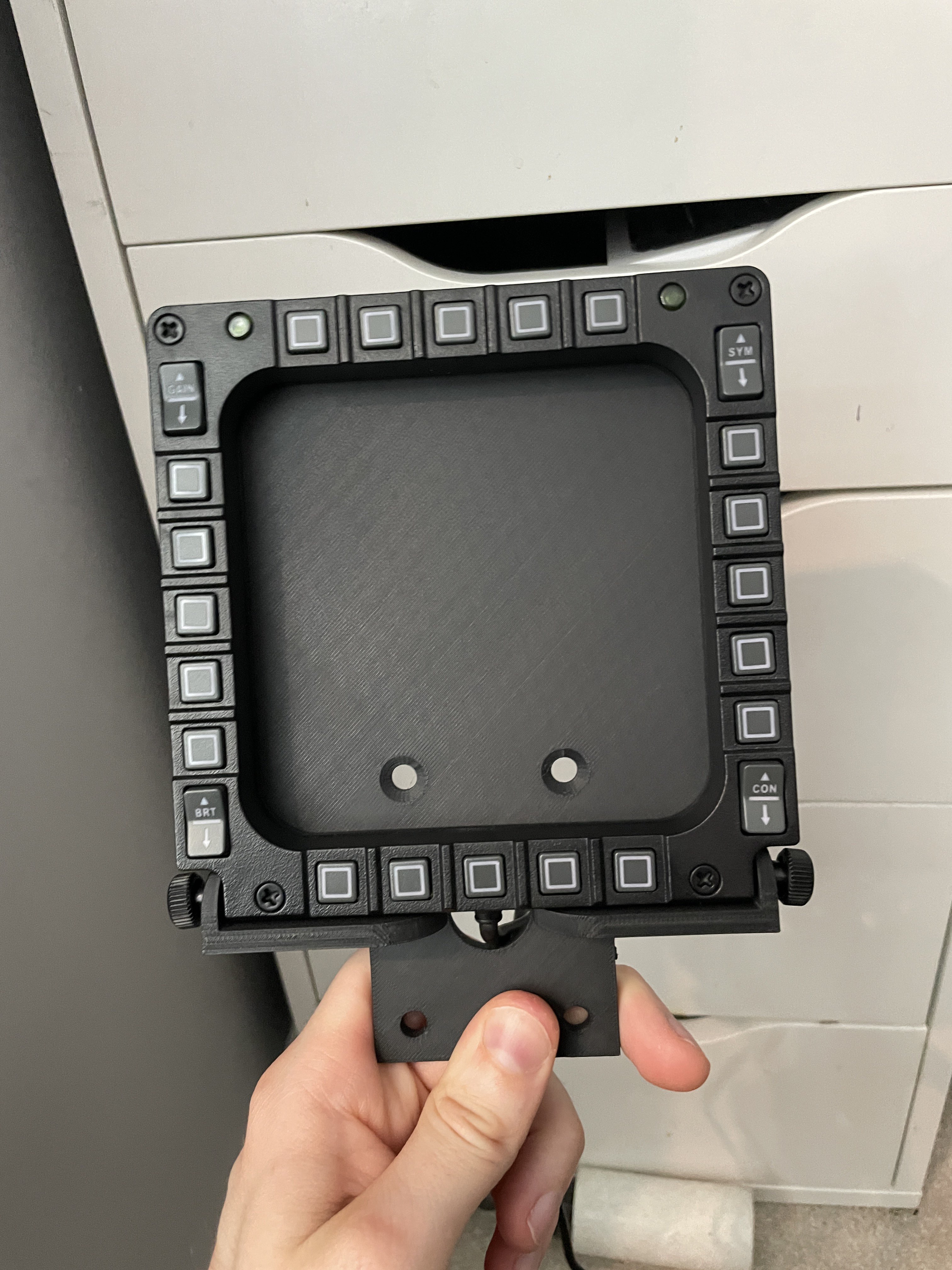 Thrustmaster MFD 40x80 Profile Mount by Pydrex | Download free STL ...