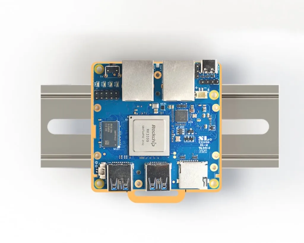 FriendlyElec NanoPi R4S DIN rail mount by KaosuNeko | Download free STL ...