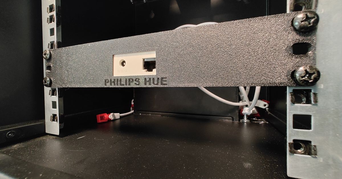 10" Rack mount for Philips Hue Bridge by Jimmi from DivinePrint ...