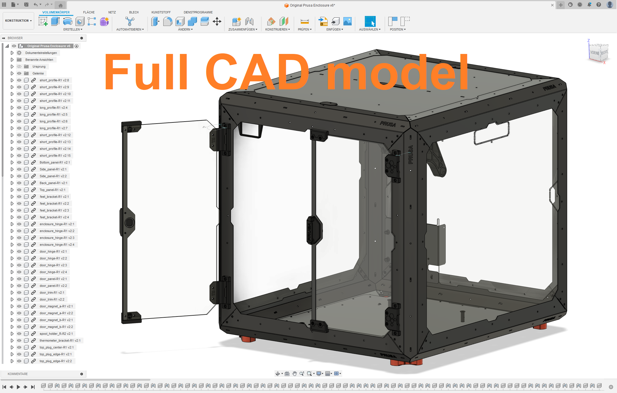 Original Prusa Enclosure 3D-model assembly by Lars | Download free STL ...