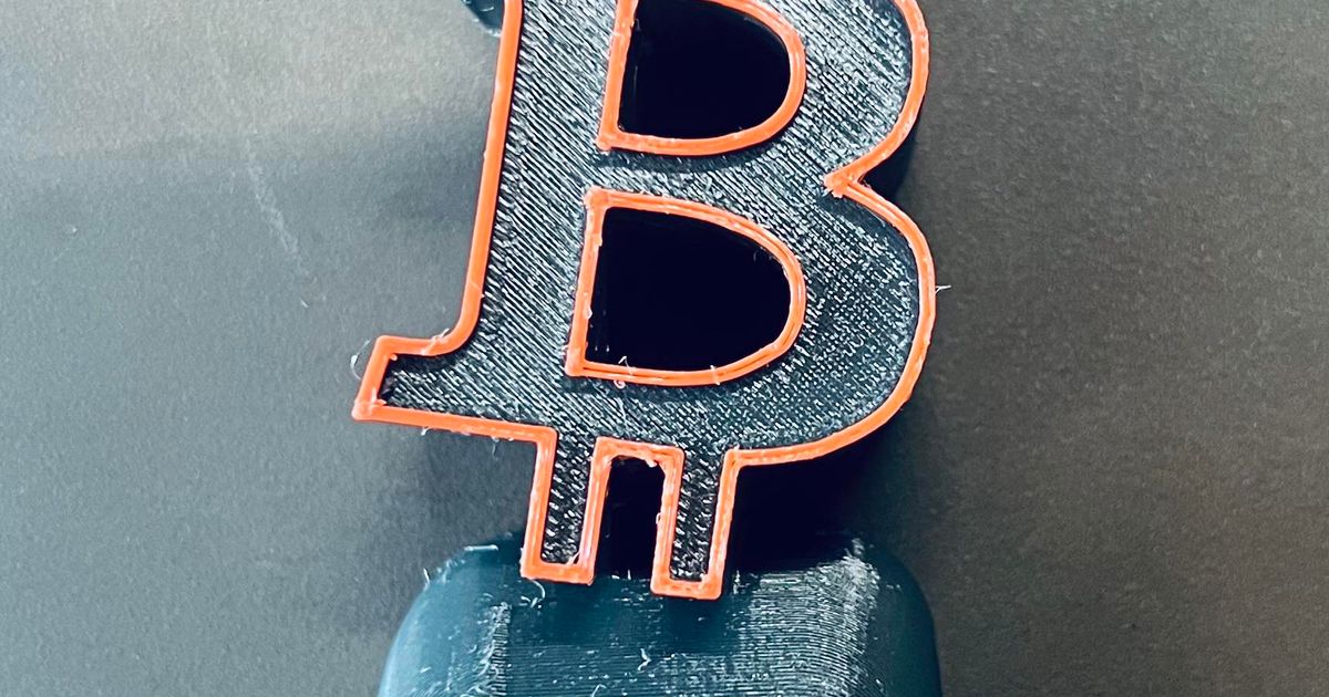Simple Bitcoin statue by Roman | Download free STL model | Printables.com