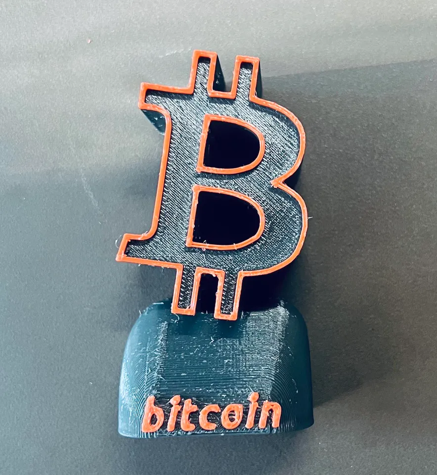 Simple Bitcoin statue by Roman | Download free STL model | Printables.com