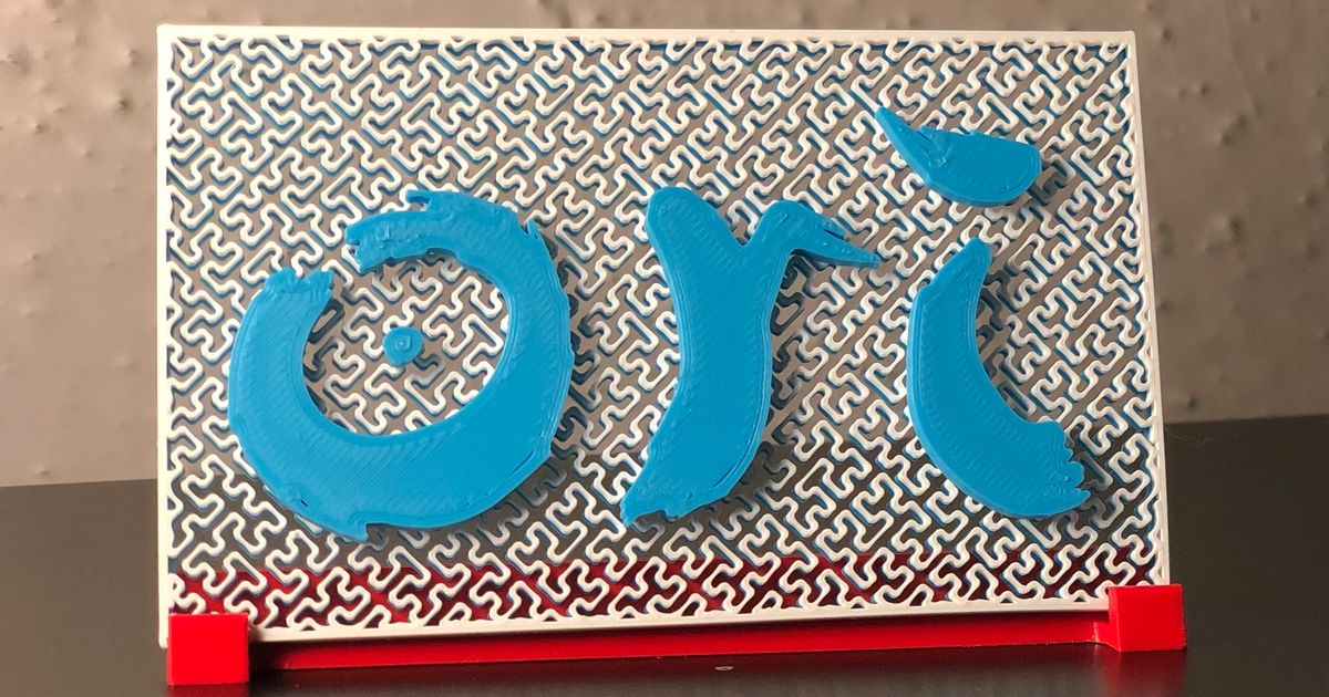 Ori logo (figure not included) by Alfonz | Download free STL model ...