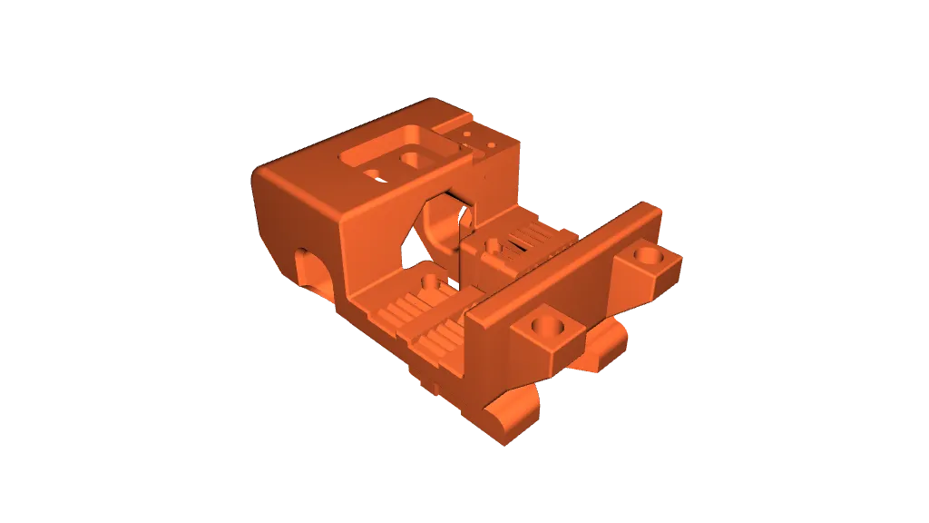 Dragon/Rapid Burner MGN9H X Carriage with Angled Belt Exit by OldGuyMeltsPlastic | Download free ...
