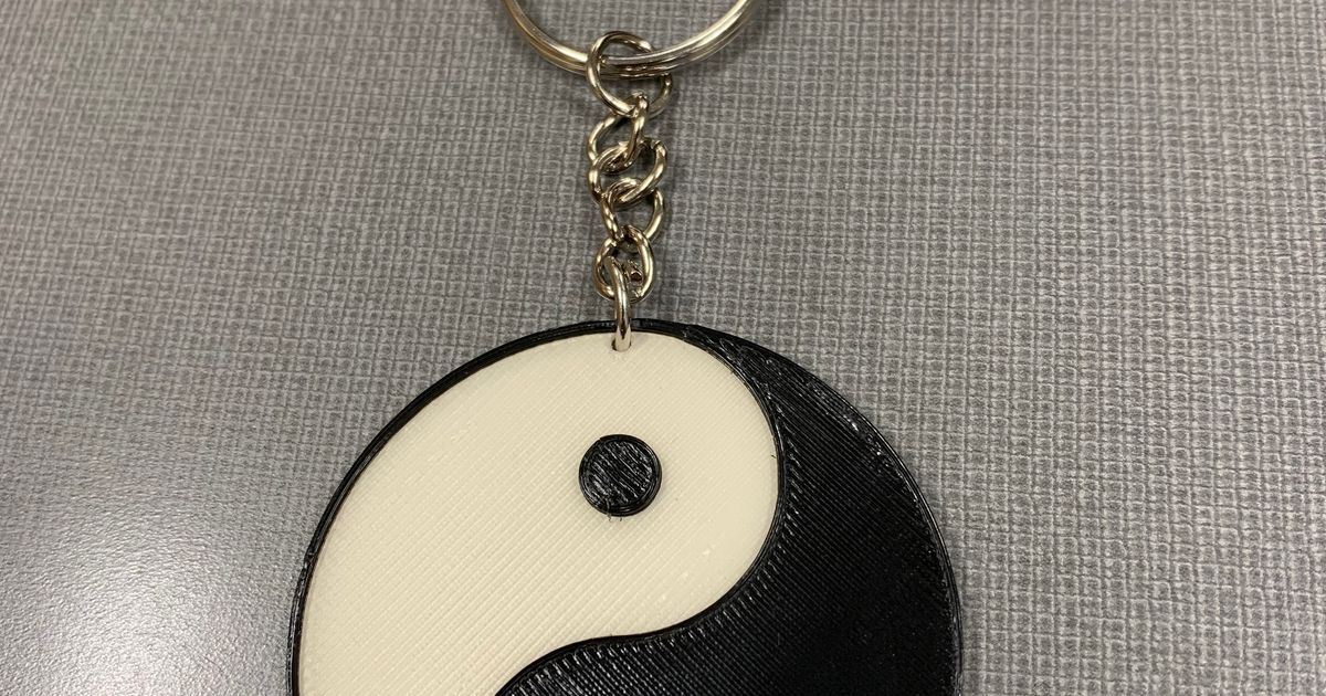 Yin Yang Keychain by Bradley Corl | Download free STL model ...