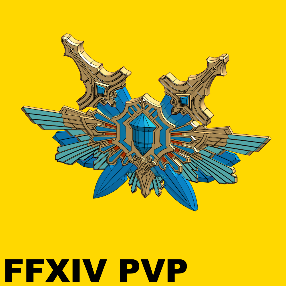 FFXIV PVP Diamond Rank Badge by NotJannet | Download free STL model ...