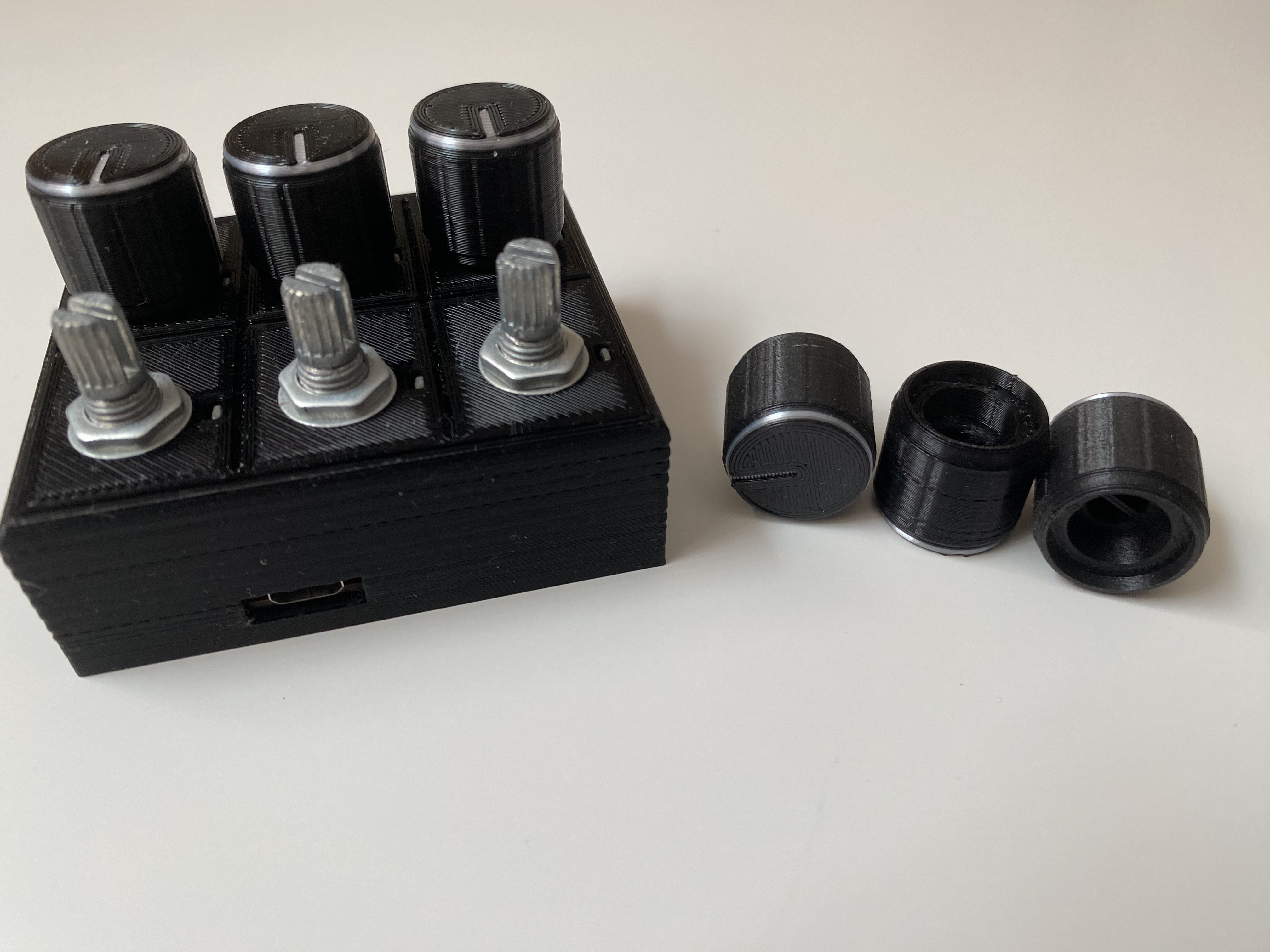 Deej Volume Mixer Case, Knob, and Label Plate by Unkown | Download free STL model | Printables.com