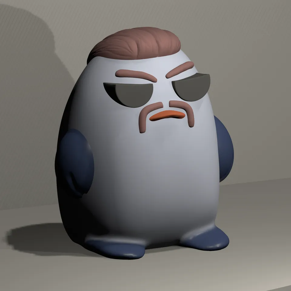 Gangster Penguin by An1lo | Download free STL model | Printables.com