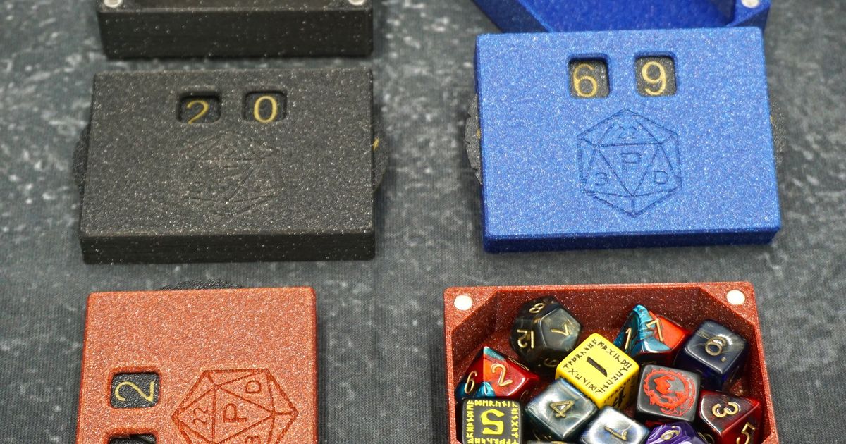 Life Counter Dice Box with Magnets by Preischl 3D | Printables Store