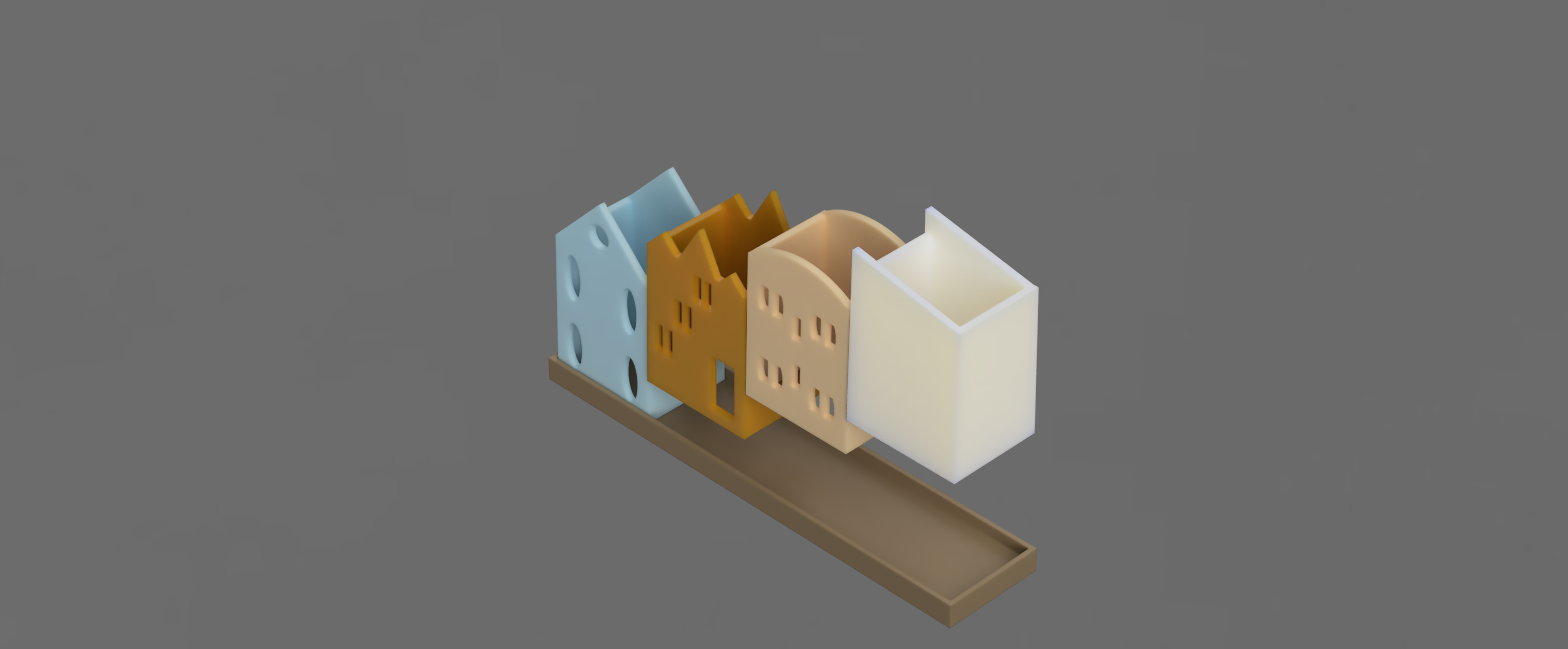 Modular Desk Organizer ( Boat/City) by AG-076 | Download free STL model ...