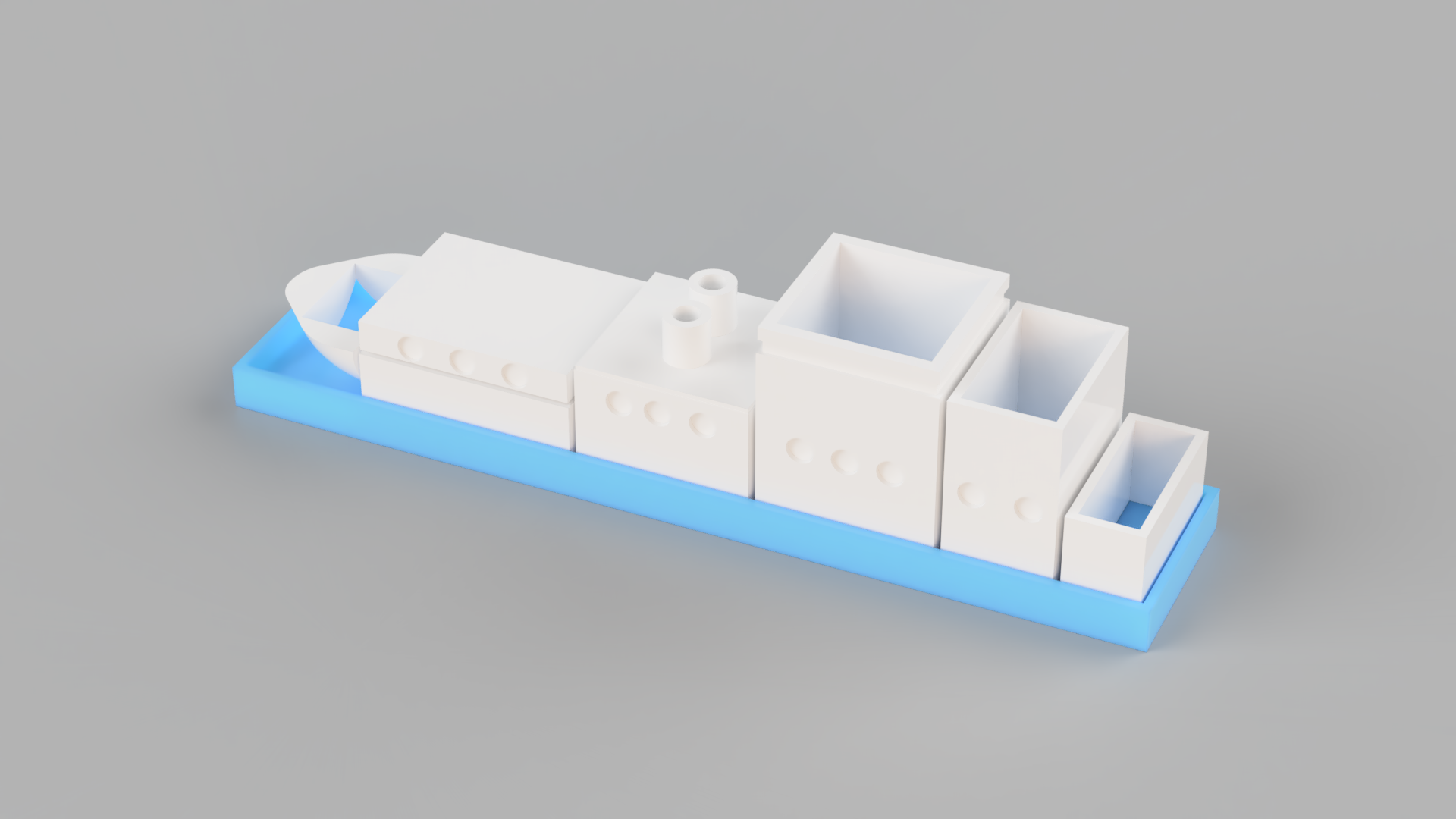 Modular Desk Organizer ( Boat/City) by AG-076 | Download free STL model ...