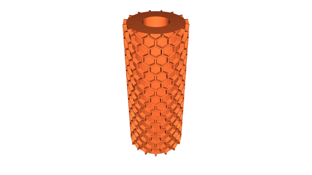 Textured Roll With Hexagon Pattern by Preischl 3D | Download free STL ...