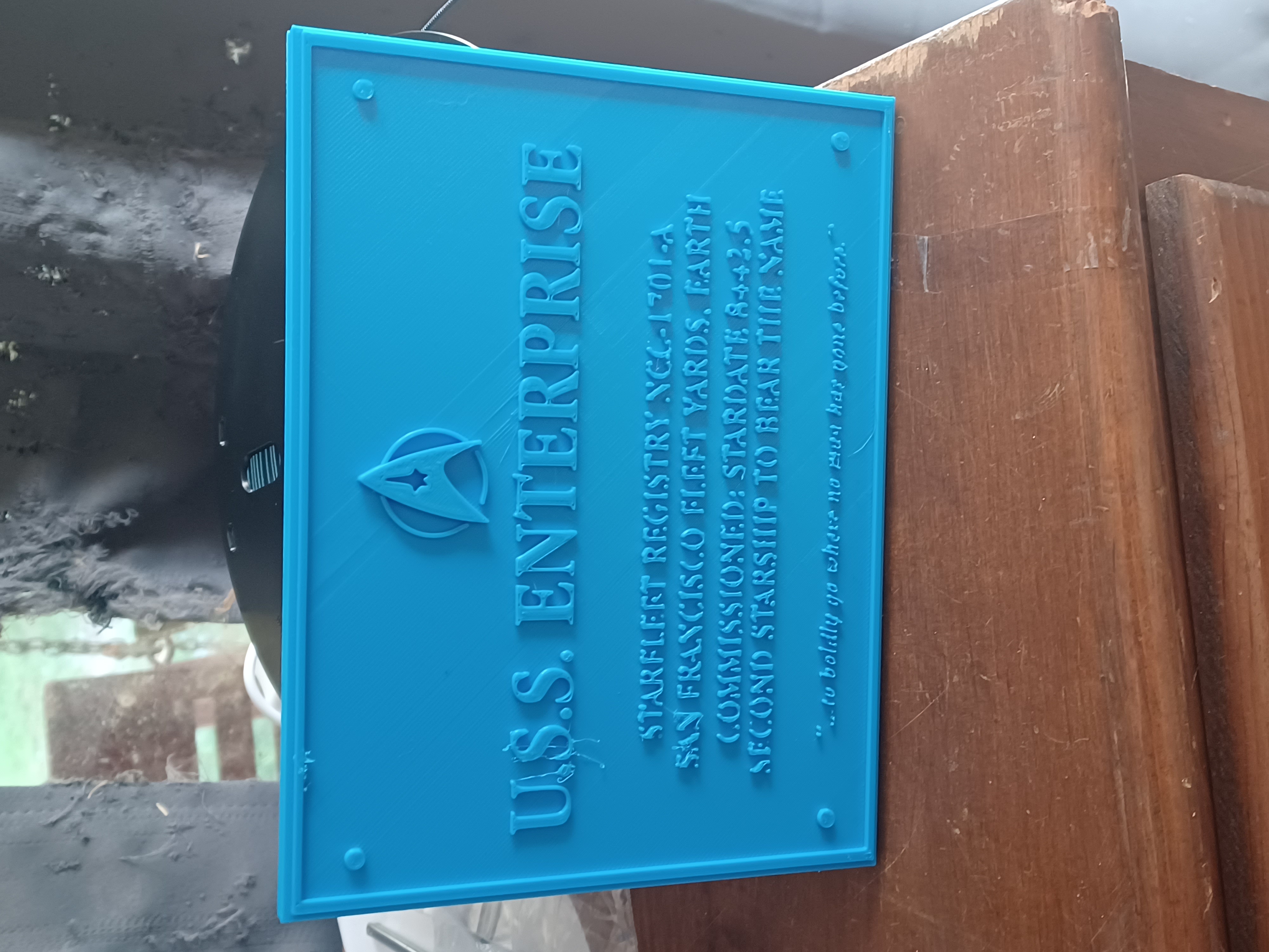 uss enterprise plaque by lord | Download free STL model | Printables.com