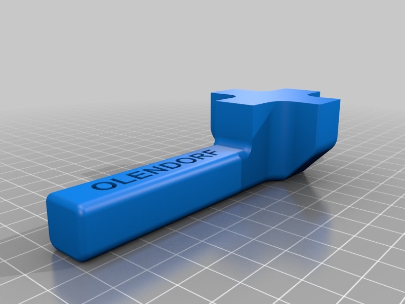 55 Gallon Barrel bung cap wrench by olendorf | Download free STL model ...