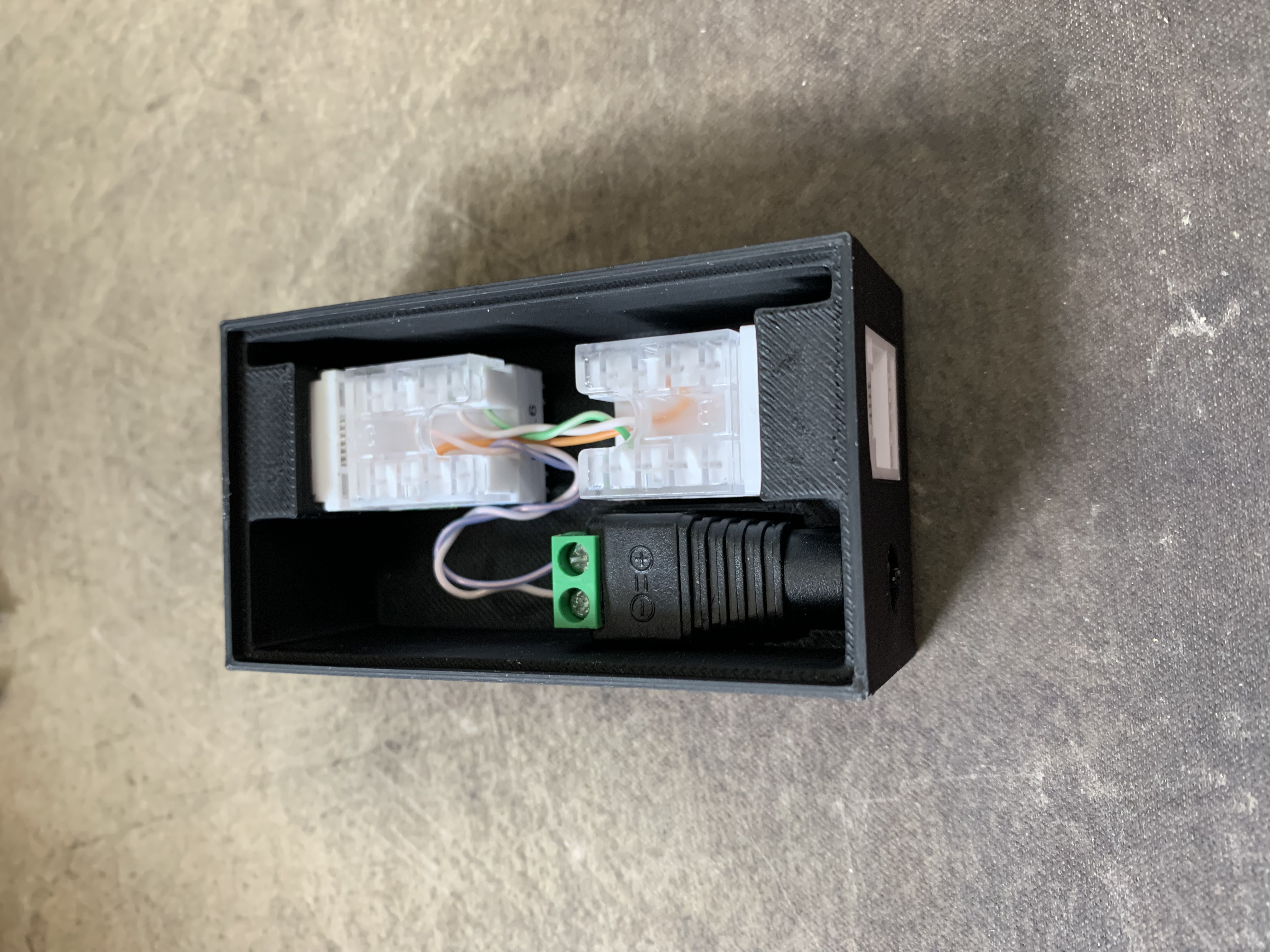 Cat6 Keystone 12v Injector Case for Non-POE - IP Camera. by Coolshrimp ...